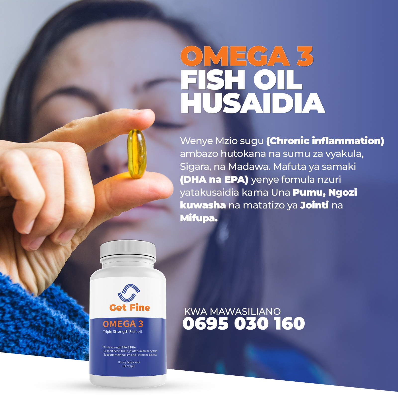 Get Fine: Omega 3 Fish Oil – Nsambo Shop